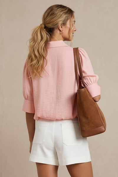 Sherry Bubble Hem Blouse – Shop Seven