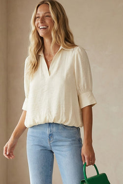 Sherry Bubble Hem Blouse – Shop Seven