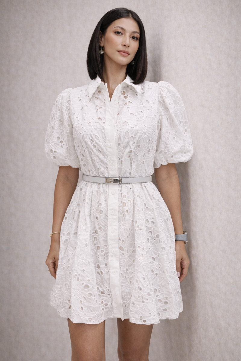 Cindy Eyelet Mini Dress – Shop Seven